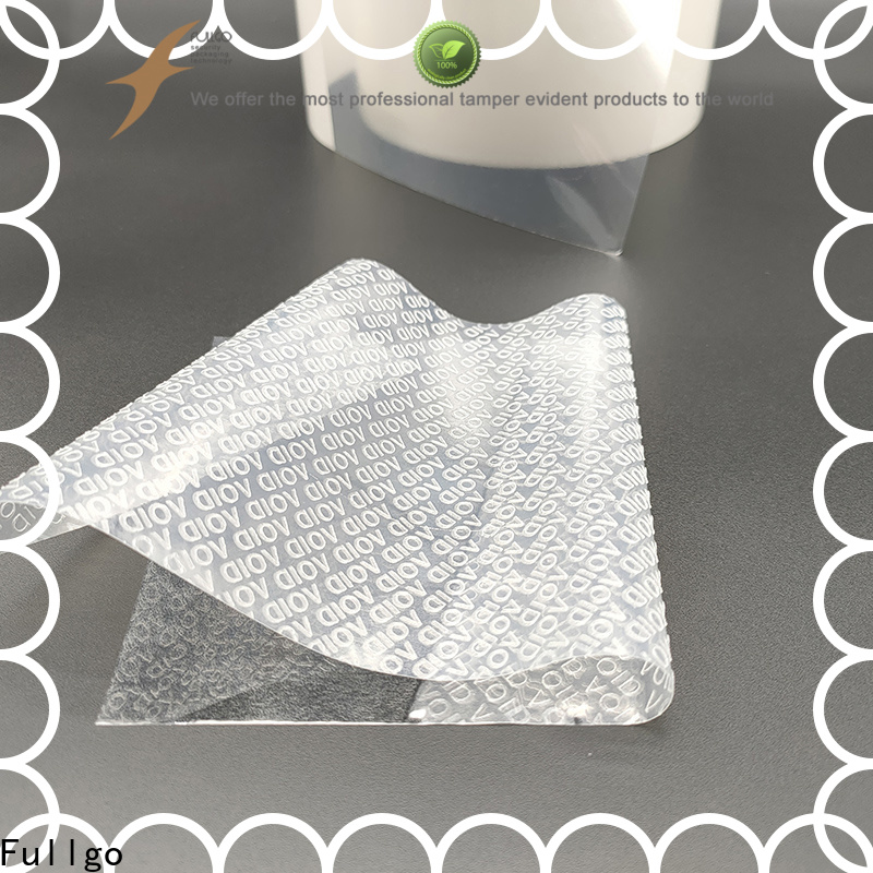Reliable tamper proof sticker paper company company | Fullgo